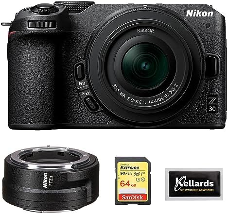 Amazon.com : Nikon Z30 Mirrorless Camera with 16-50mm Lens Bundle with ...