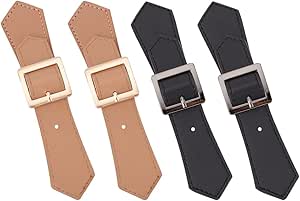 Amazon.com: FINGERINSPIRE 4 Pairs Leather Sew-On Toggles Closures Black ...
