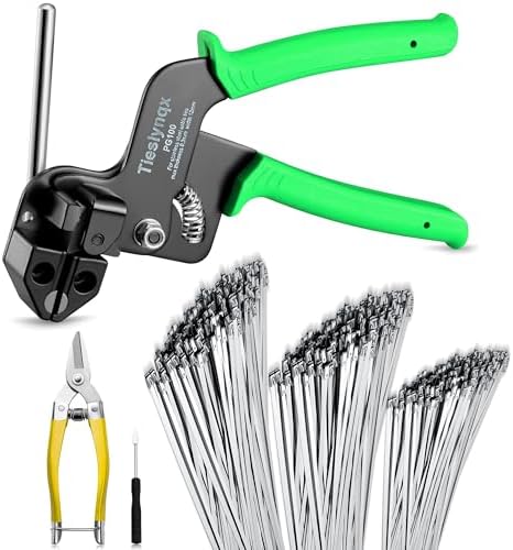 TiesLynqx Cable Tie Gun Kit, Specialized Tool For Tightening And ...