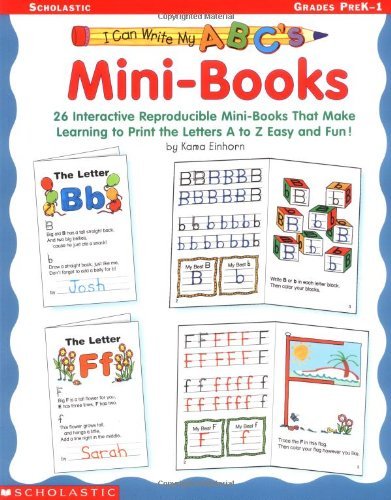 I Can Write My ABC's: Mini-Books: 26 Interactive Reproducible Mini ...