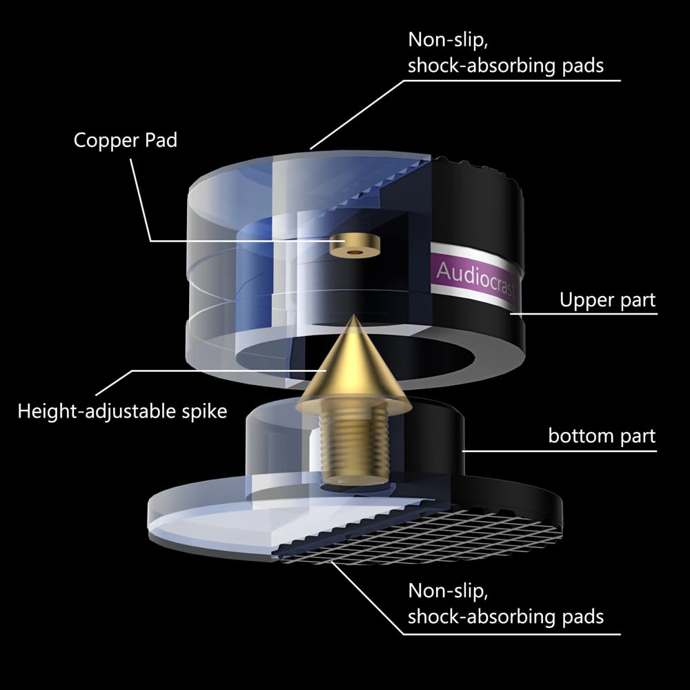 HiFi Speaker Spikes IF03B Audiocrast, Speaker Vibration Dampen | Shop ...