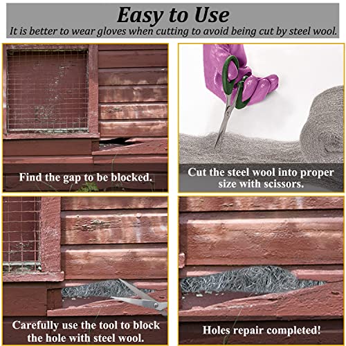 Snapklik.com : 5PACK Steel Wool Fill Fabric DIY Kit For Mice Control ...