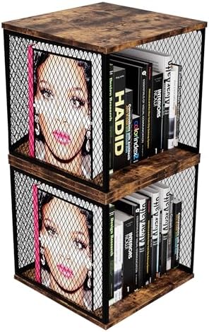 Amazon.com: Dmevkic 3 Cube Vinyl Record Storage DIY Stackable 120-150 ...