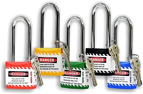 Loto Product India Lockout Tagout Long Shackle Jacket Padlock with 3 ...