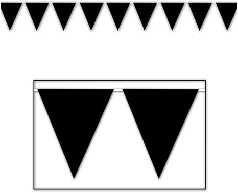 Amazon.com: Beistle Black Pennant Banner : Home & Kitchen