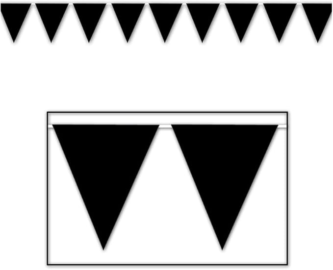 Amazon.com: Beistle Black Pennant Banner : Home & Kitchen