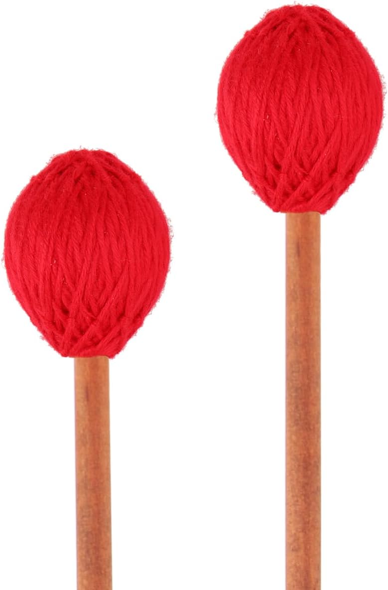 Amazon.com: Marimba Mallets Medium Red Hard Yarn Head Keyboard ...