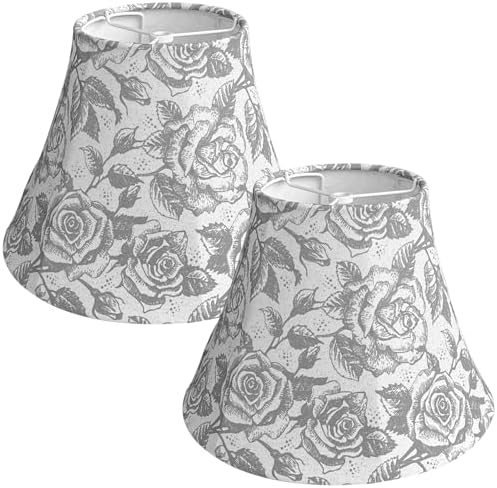 TOOTOO STAR Printed LampShade Set of 2, 6" Top X 12" Bottom X 8.5" High ...