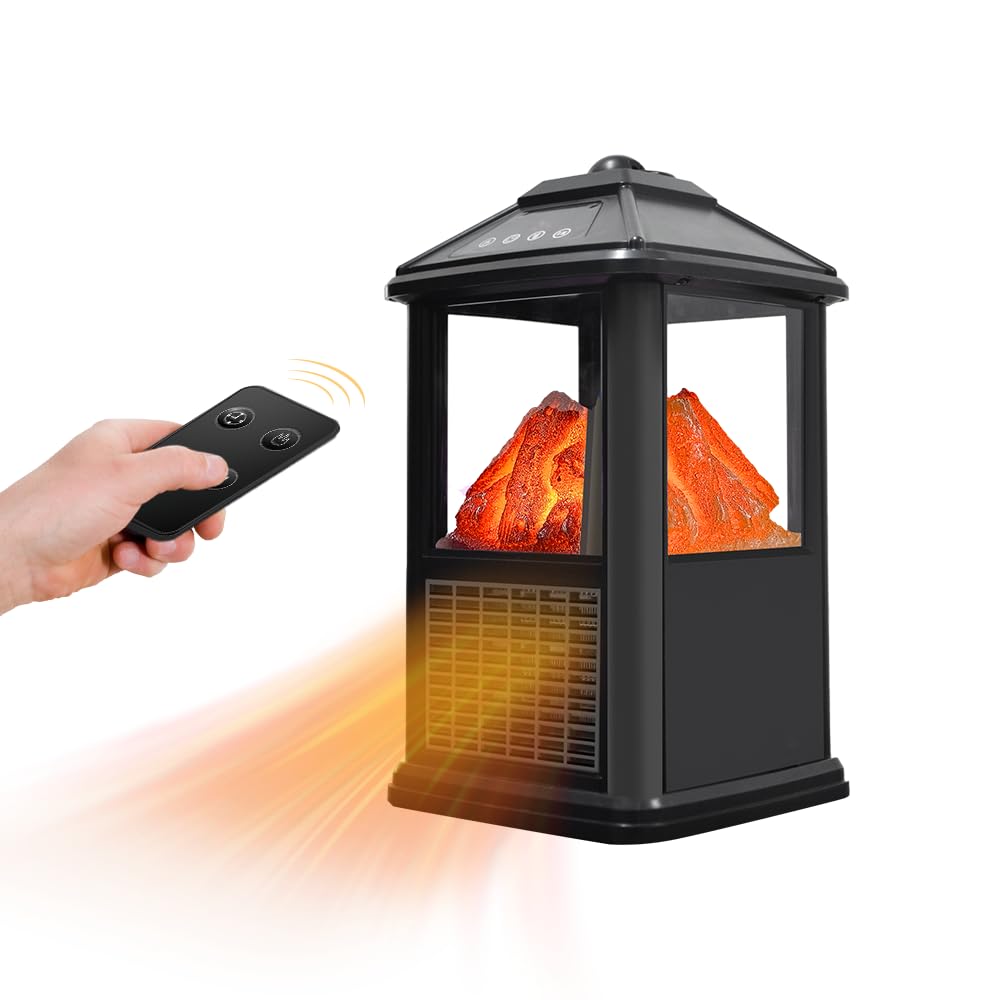 Amazon.com: Mini Small Indoor Electric Fireplaces Lanterns Space ...
