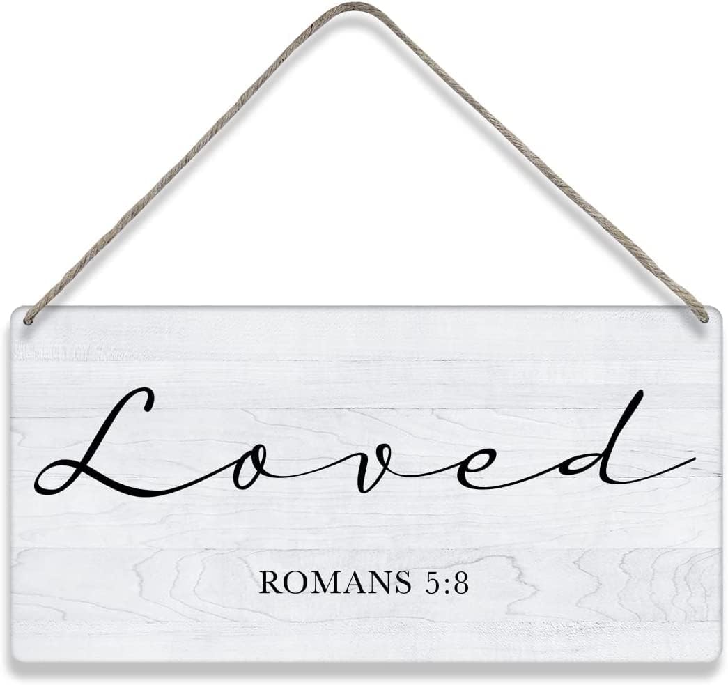Amazon.com : Tokpac Bible Verse Home Wall Decor Loved Romans 58 ...