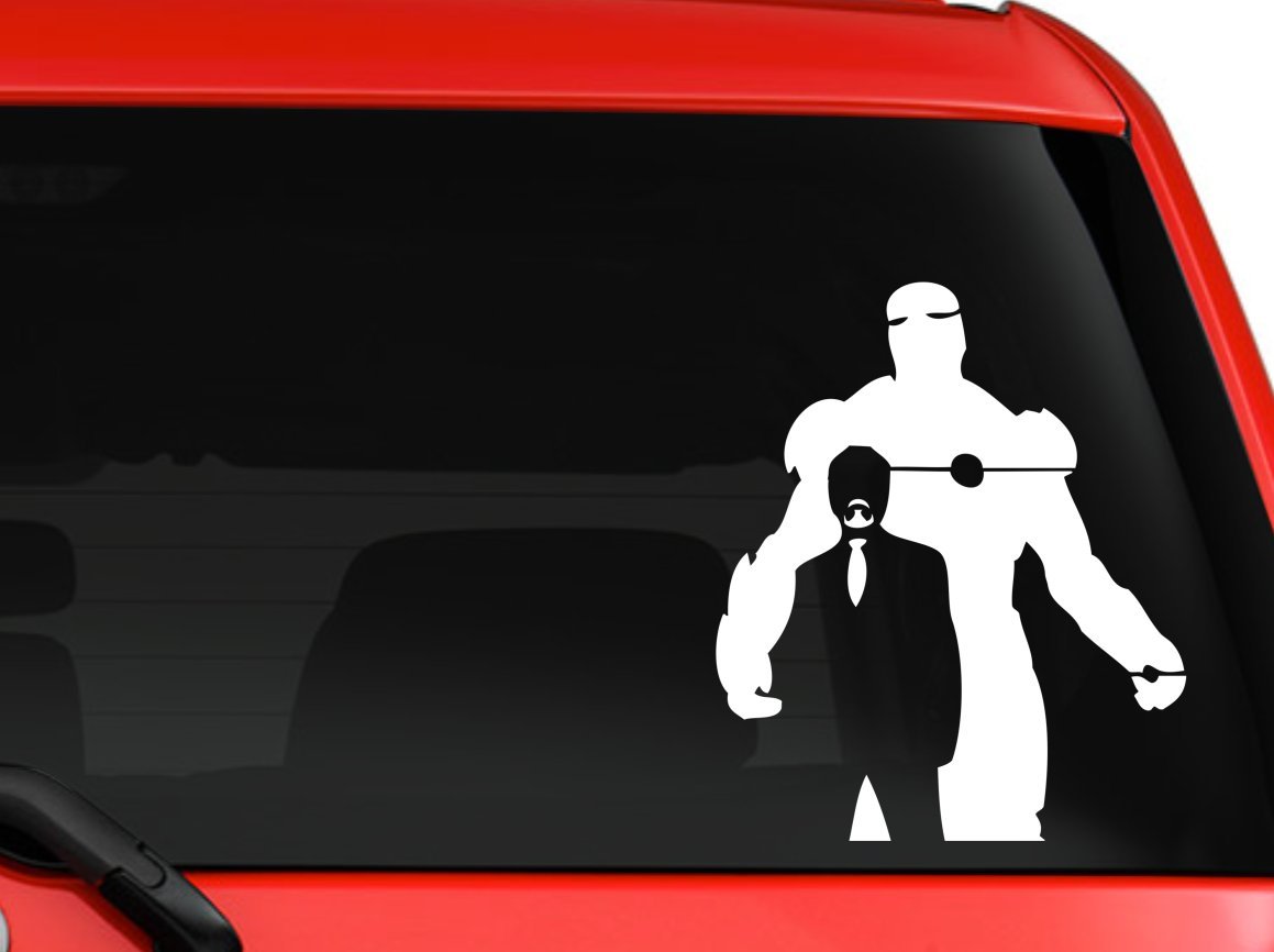 Amazon.com - LA DECAL Inspired by Iron Man Tony Stark Superhero car SUV ...