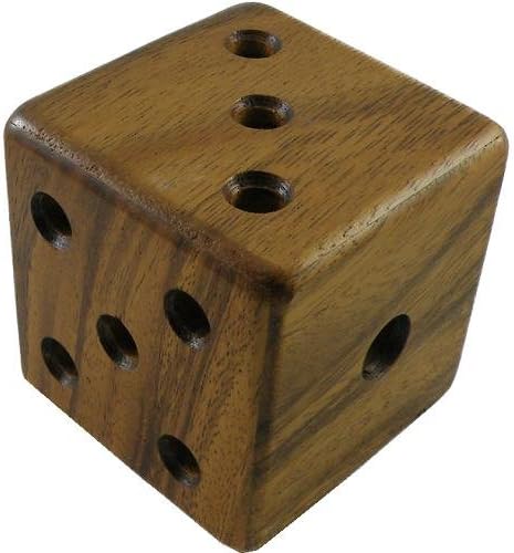Amazon.com: Magic Dice Cube Puzzle Wooden Brain Teaser : Toys & Games