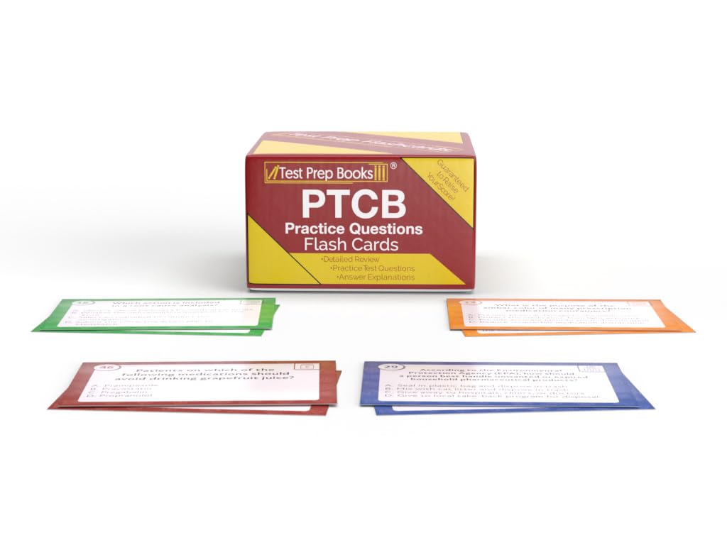 Snapklik.com : PTCB Exam Practice Question Study Cards 2024-2025: PTCB ...