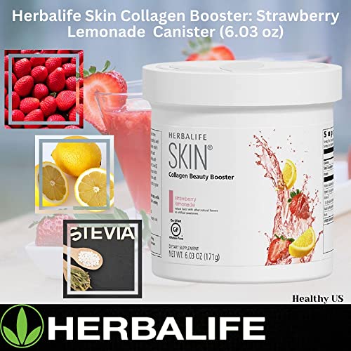 Herbalife - Skin Collagen Beauty Booster Limonada Morango 178g: Sem ...