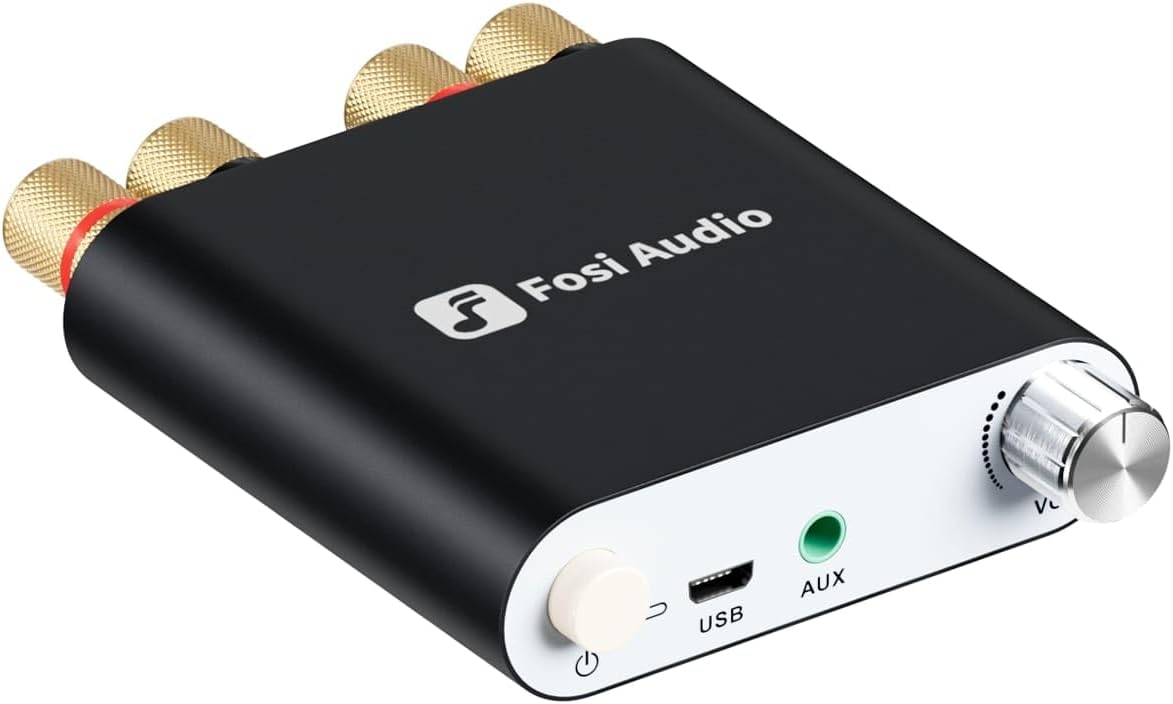 Fosi Audio ZK-1002D Mini Bluetooth Amplifier HiFi Stereo Audio Wireless ...