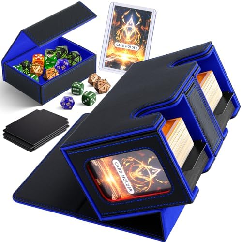 Amazon.com: Homthy MTG Deck Card Box with 2 Commander Display, Double ...