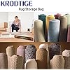 Amazon.com: 4 Pcs Plastic Rug Storage Bags with 10 Ties,Fits Rugs up to ...