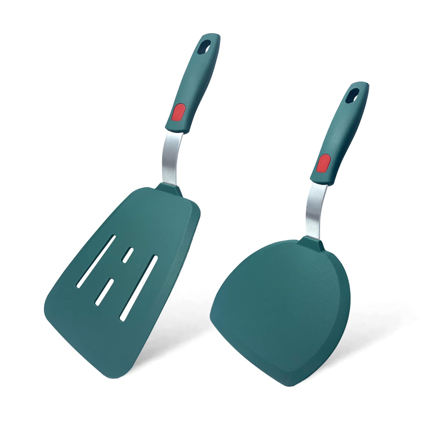 Amazon.com: Silicone Spatula Set of 2 for Nonstick Cookware,Tenta Tenta ...
