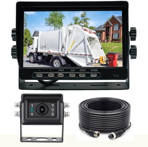 Amazon.com: 7" AHD 1080P Wired Reverse Rear View Backup Camera System ...