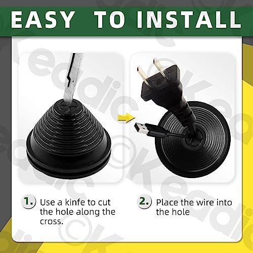 Snapklik.com : Keadic 20Pcs 35mm Tower-Shaped Firewall Plug Grommet