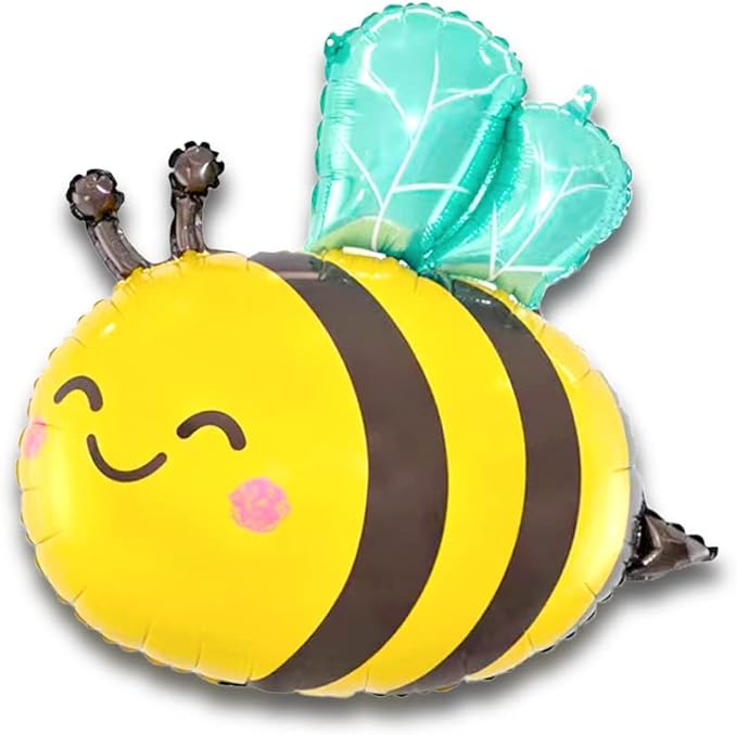 Amazon.com: Gallasy Lovely Bee Balloon, Large Helium Mylar Honeybee ...