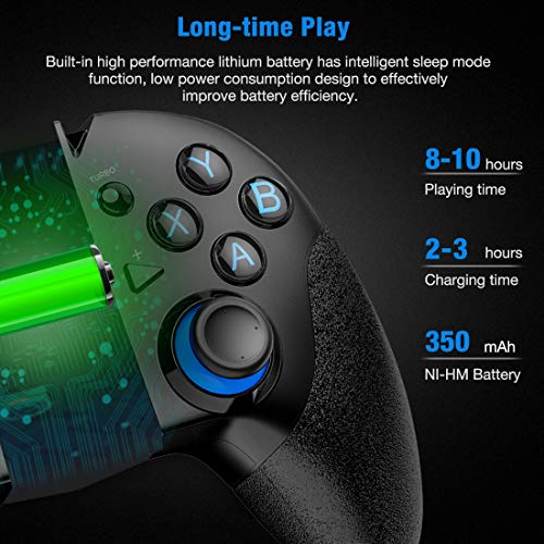 BEBONCOOL Wireless Switch Pro Game Controller for Nintendo Switch, Pro ...