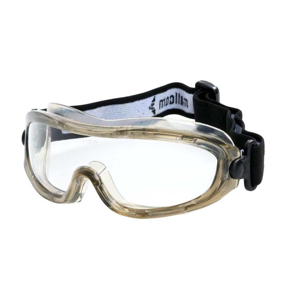 Mallcom Safety Goggles, Agena Clear Toughened Transparent Polycarbonate ...