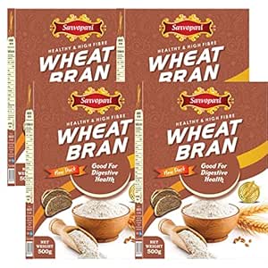 Sarvopari Wheat Bran 2 Kg | Source of Iron | High in Dietary Fibre & Protein| Helps Manage ...