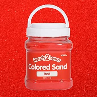Amazon.com: READY 2 LEARN Colored Sand | Red | 2.2 lbs | Play Sand for ...