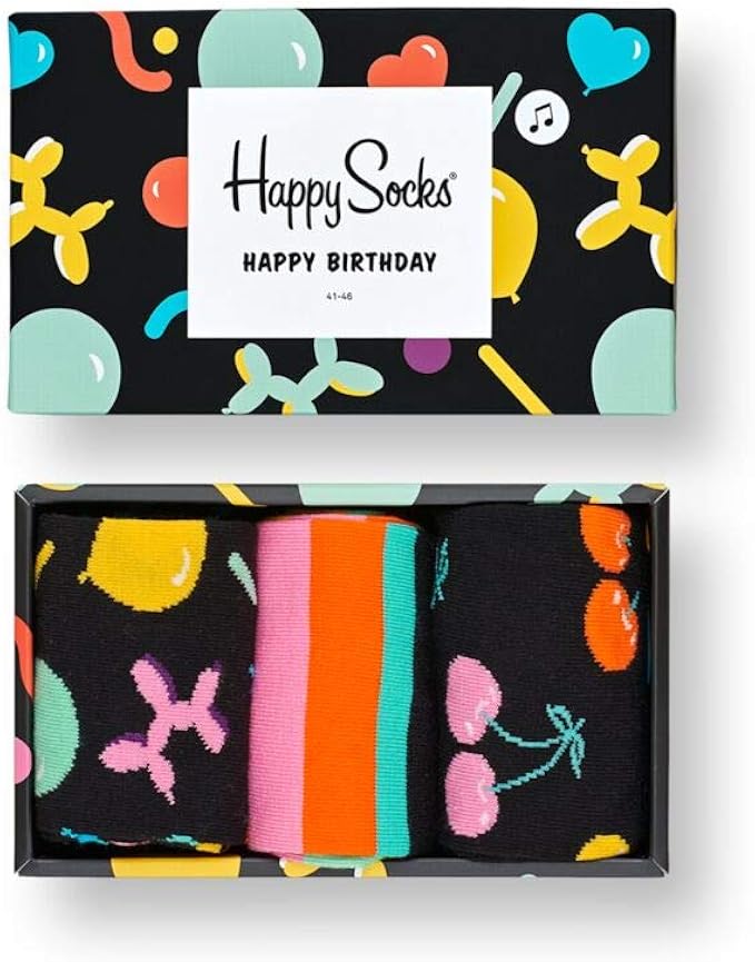 Happy Socks, Exclusive Colourful Premium Cotton Sock Gift Box for Men ...