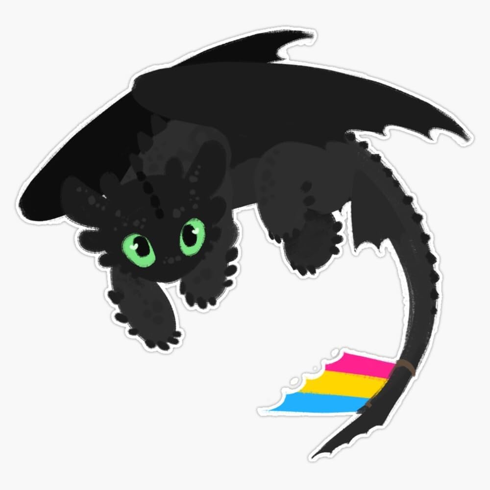 Amazon.com - Upside Down Toothless - Sticker Graphic - Auto, Wall ...