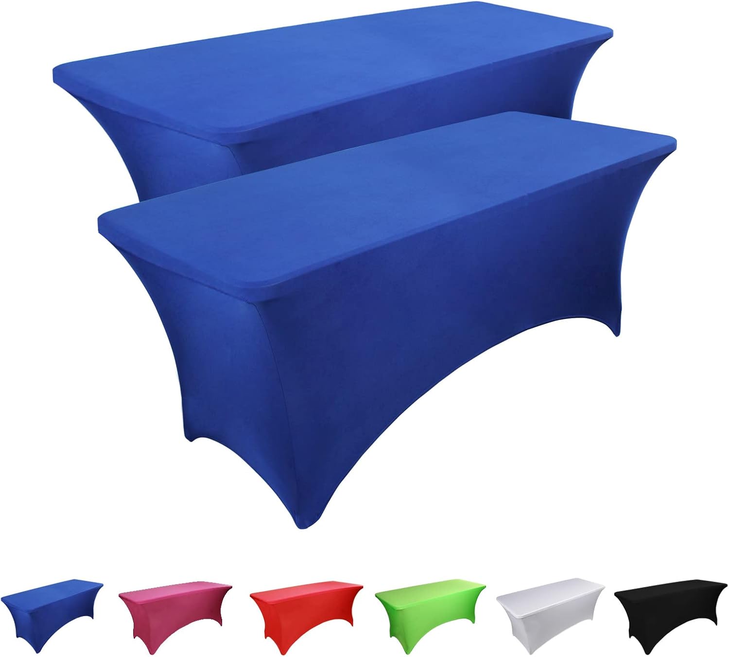 Amazon.com: IVAPUPU Spandex Tablecloth Fitted Rectangular 6ft Folding ...