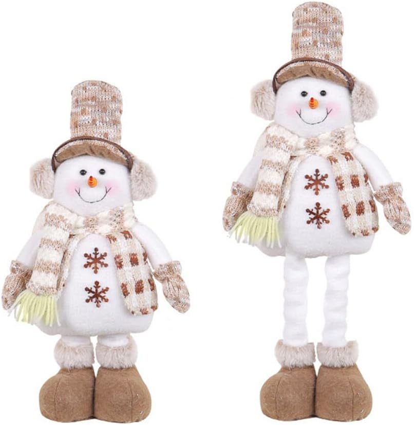 Amazon.com: Eforcase Christmas Snowman Figure Ornaments, Standing ...
