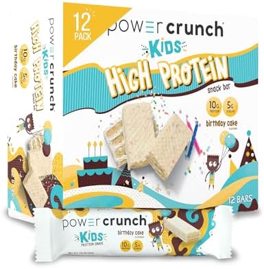 Amazon.com: Power Crunch Kids Protein Wafer Bars High Protein Snacks ...