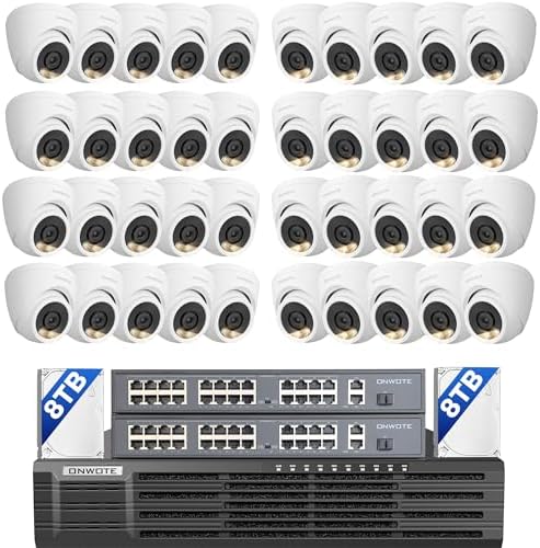 Amazon.com : ONWOTE 64 Channel Security Camera System, 64CH 12MP ...