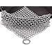Candure Cast Iron Cleaner Stainless Steel 7x7 Inch Chainmail Scrubber ...