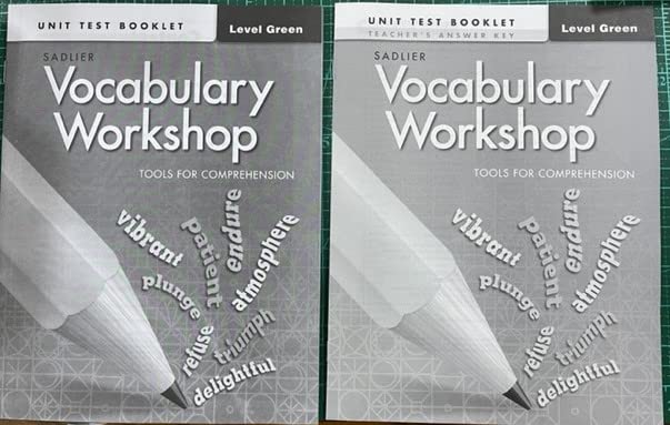 Vocabulary Workshop Level Green Unit Test Booklet: unknown author ...