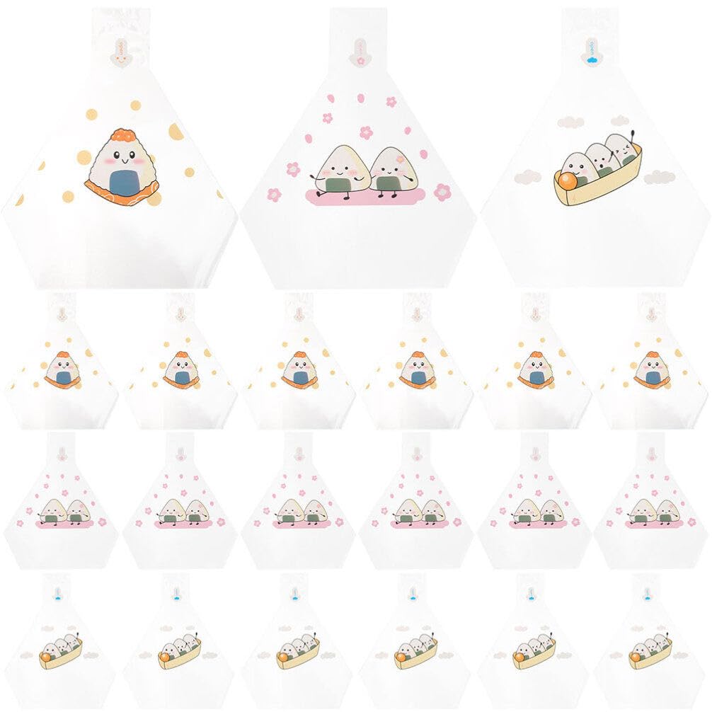 Amazon.com | Kichvoe Onigiri Holder Triangle 100pcs Plastic Rice Balls ...
