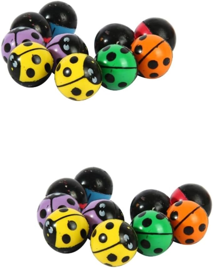 Amazon.com: Abaodam 40 Pcs Baby Ladybug Bouncing Ball : Toys & Games