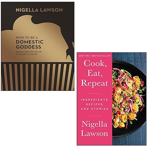 How To Be A Domestic Goddess, Cook Eat Repeat By Nigella Lawson 2 Books ...