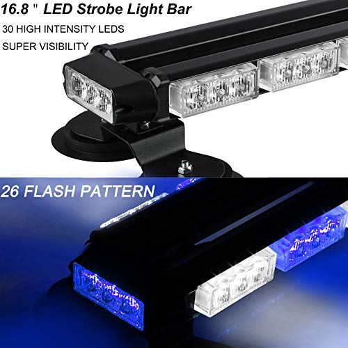 Snapklik.com : ASPL 16.8 Inch LED Strobe Flashing Light Bar, 26 ...