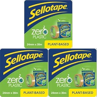 Sellotape Zero Plastic Tape, Multi-Purpose Clear Tape for Household ...