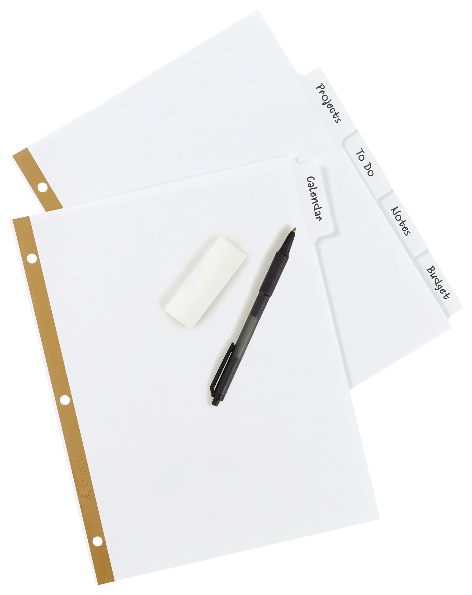 Snapklik.com : Avery Write & Erase Big Tab Paper Dividers For 3 Ring ...