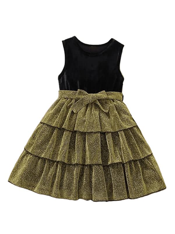 Buy Niren Enterprise Velvet and Nylon Based Knee Length Baby Frock for ...