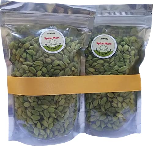 Spice Mart Green Cardamom | Elakki | Elaichi | Elakulu | Elakkay (7mm ...