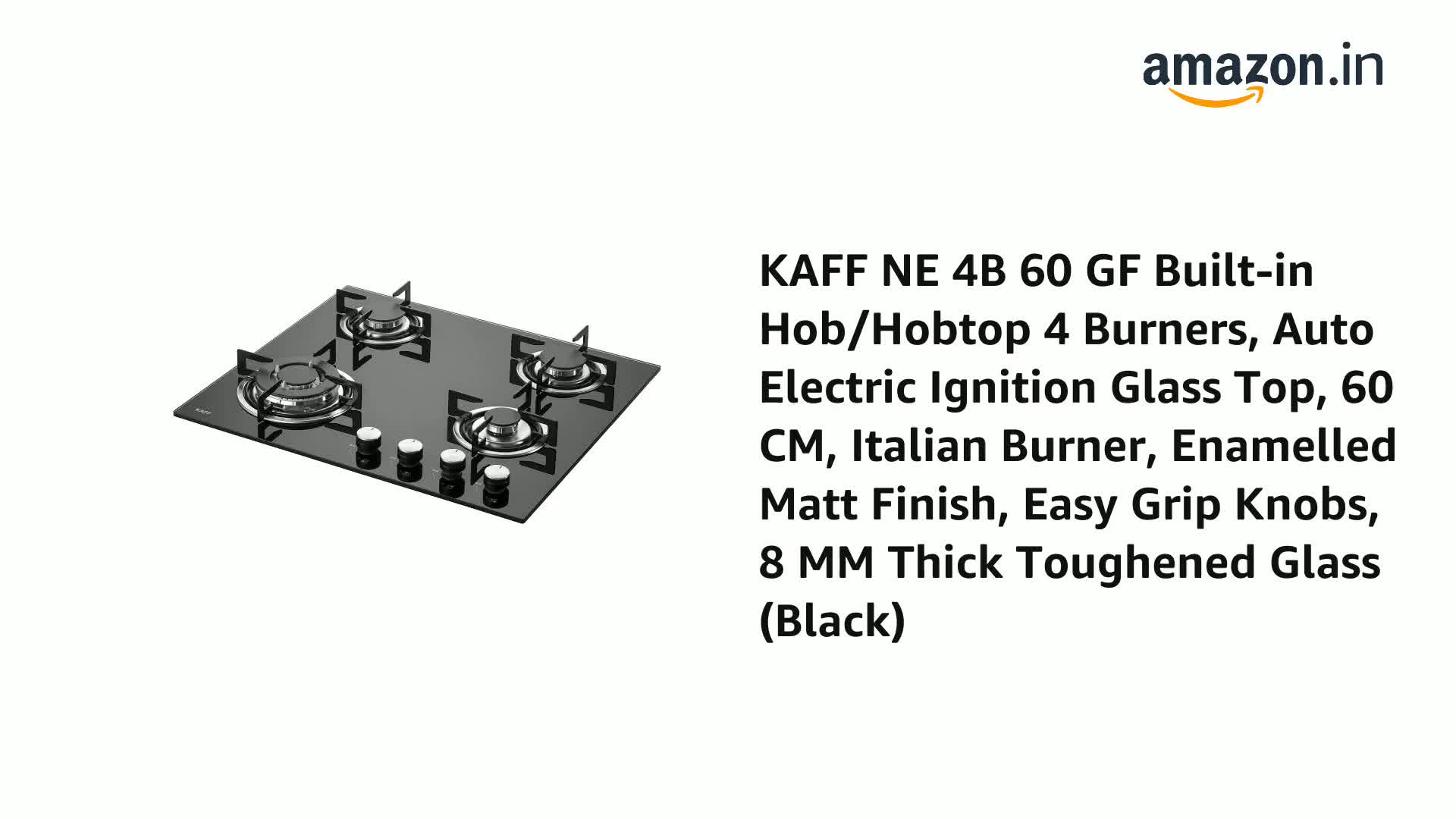 Watch KAFF NE 4B 60 GF Built-in Hob/Hobtop 4 Burners, Auto Electric ...