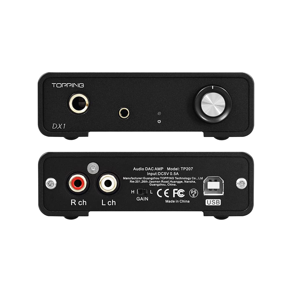 TOPPING DX1 DAC Amplificateur Casque Ak4493S XU208 DSD256 PCM384khz USB ...