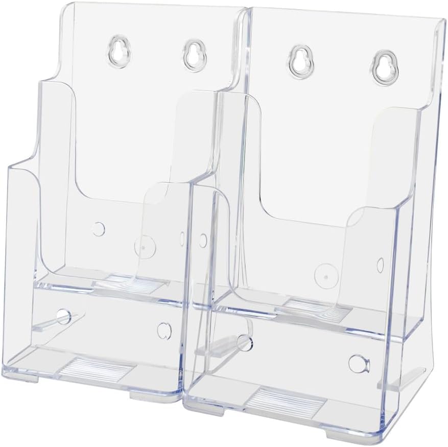 Amazon.com : Acrylic Brochure Holder with Hardware Wall or Counter ...