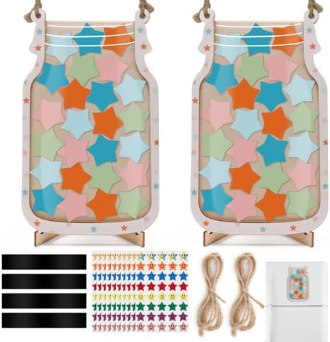 Amazon.com : 2Pack Magnetic Incentive Jar for Classroom Board ...