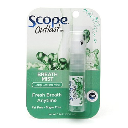 Amazon.com : Scope Outlast Breath Mist Long Lasting Mint - 0.24 fl oz ...